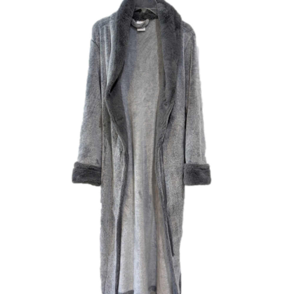 Secret Treasures Grey Soft Fluffy Robe - Gem